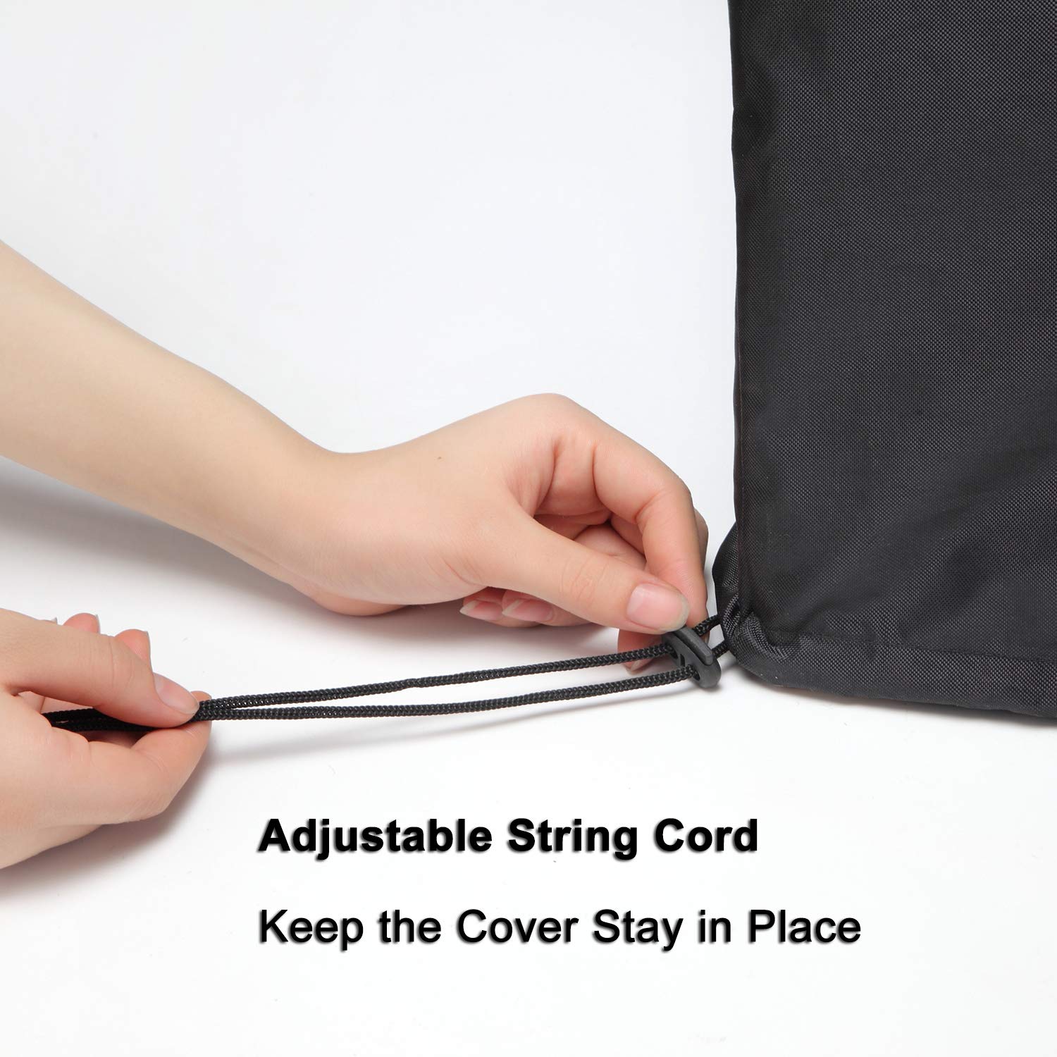 WOMACO Folding Treadmill Cover Waterproof Foldable Treadmill Running Machine Protective Cover for Outside & Indoor Storage Oxford Fabric Cover for Tread Mill (Black, Folding-47"L x 37.4"W x 63"H)