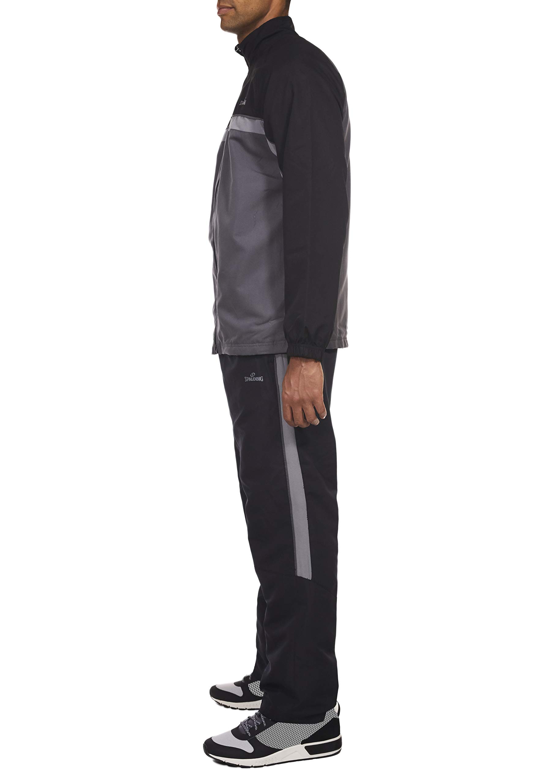 Spalding Pre-Game Hoops Woven Tracksuit Windsuit Black X-Large