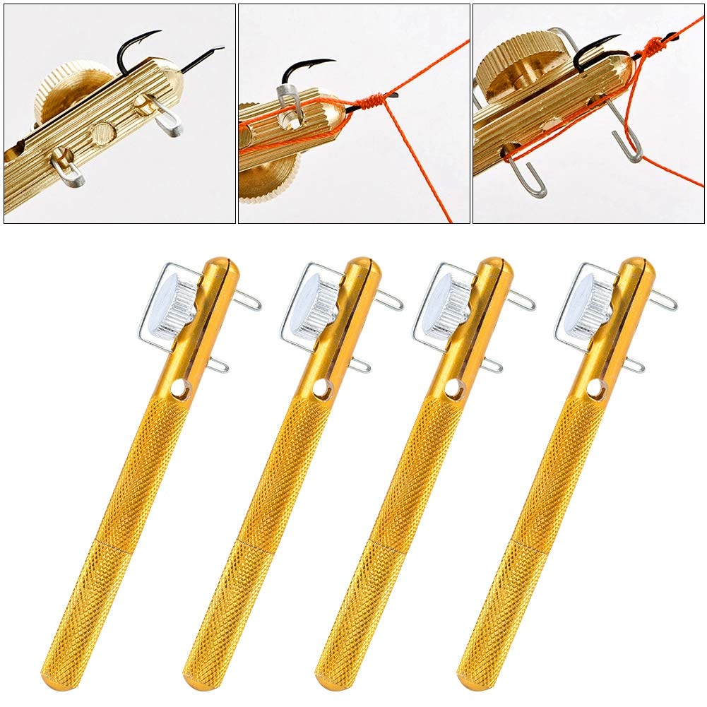 ZPSHYD 4PCS Fly Fishing Knot Tying Tool Set, Easy-Use Hook Tier, Durable Fisher Line Accessory
