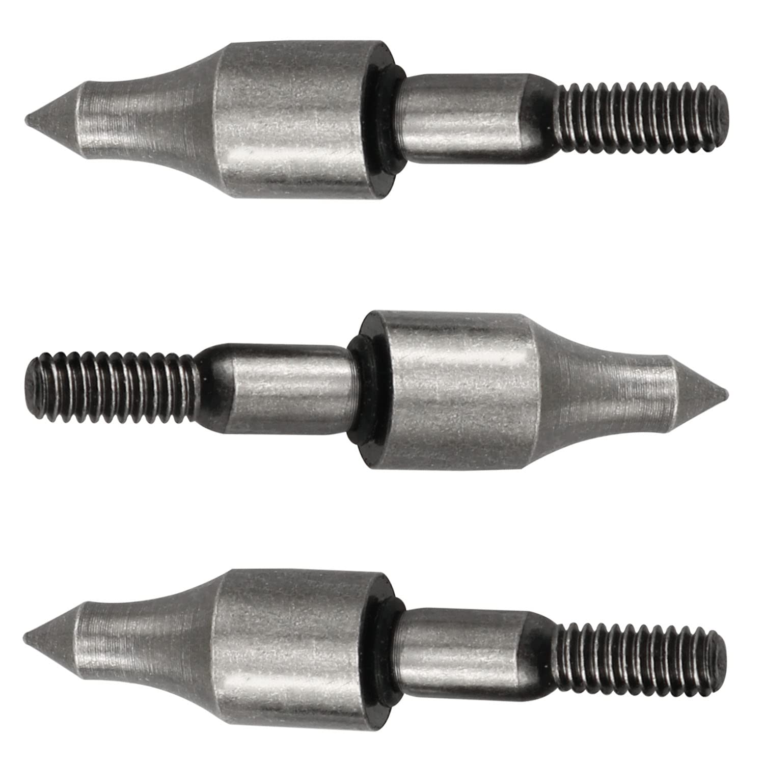 ZRM&E 125 Grain Field Point 12PCS 8.8mm 125gr Stainless Steel Archery Arrow Head Tips for Bow and Arrow Target Practice, Screw-in Bullet Points, Crossbow Arrow Tip, Easy Out Field Tip