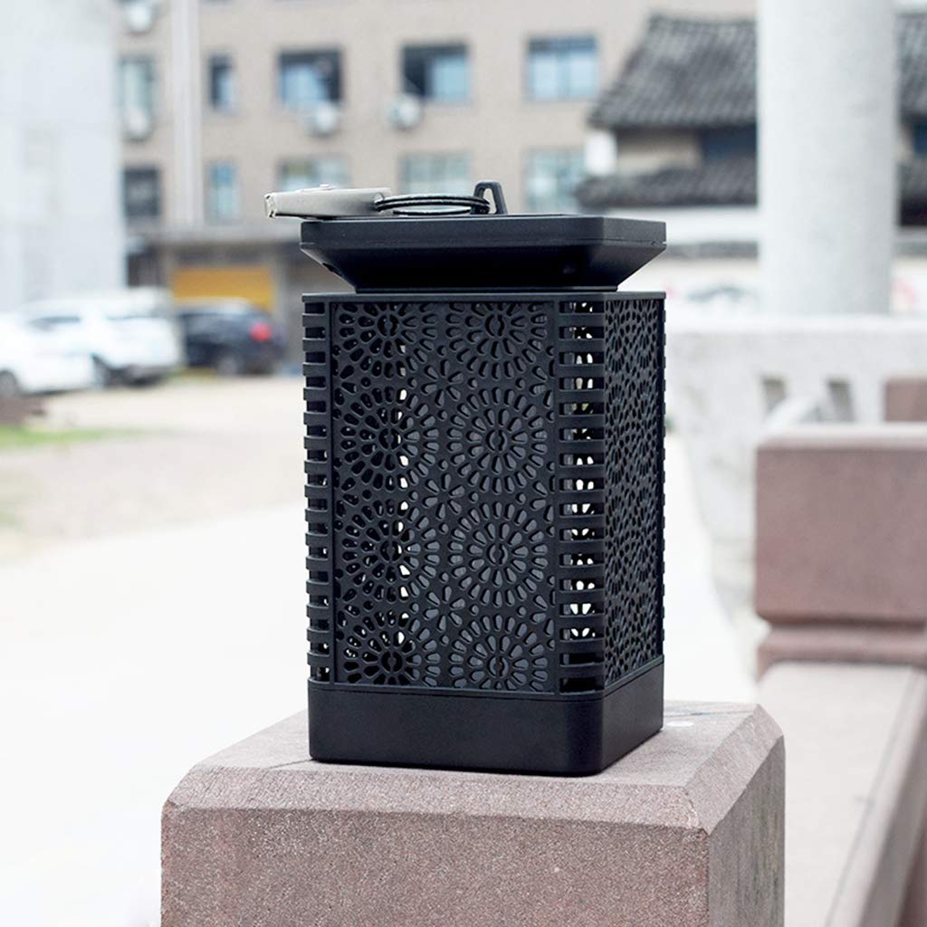 Solar Light Outdoor Simulation Flame Light Home Garden Landscape Lighting, LED Intelligent Light Control Induction Light Black Outdoor Waterproof Light
