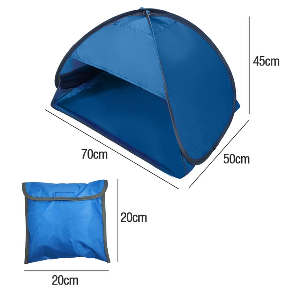 Sun Shelters Instant Sun Shade Canopy Pop Up Face Shade Canopy, Mini Automatic Shade Tent for Beach Camping Fishing Hiking Picnic