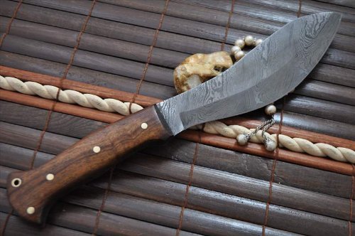 Perkin Knives - Handmade Damascus Hunting Knife Full Tang - Jungle Knife