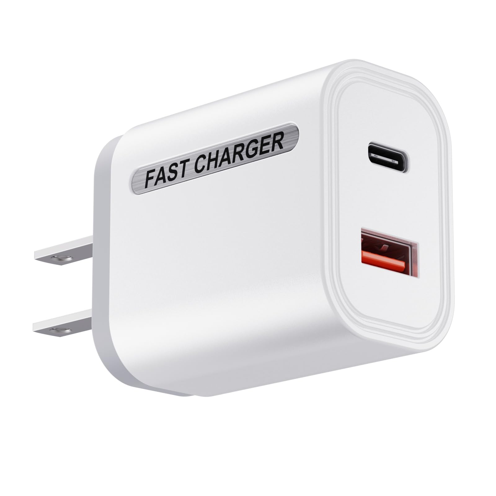 USB C Charger Block 30W, Dual Port Wall Fast Charger, Type C USB PD 3.0 Power Adapter for iPhone14 Pro/iPad/Air Pods/Samsung and More.