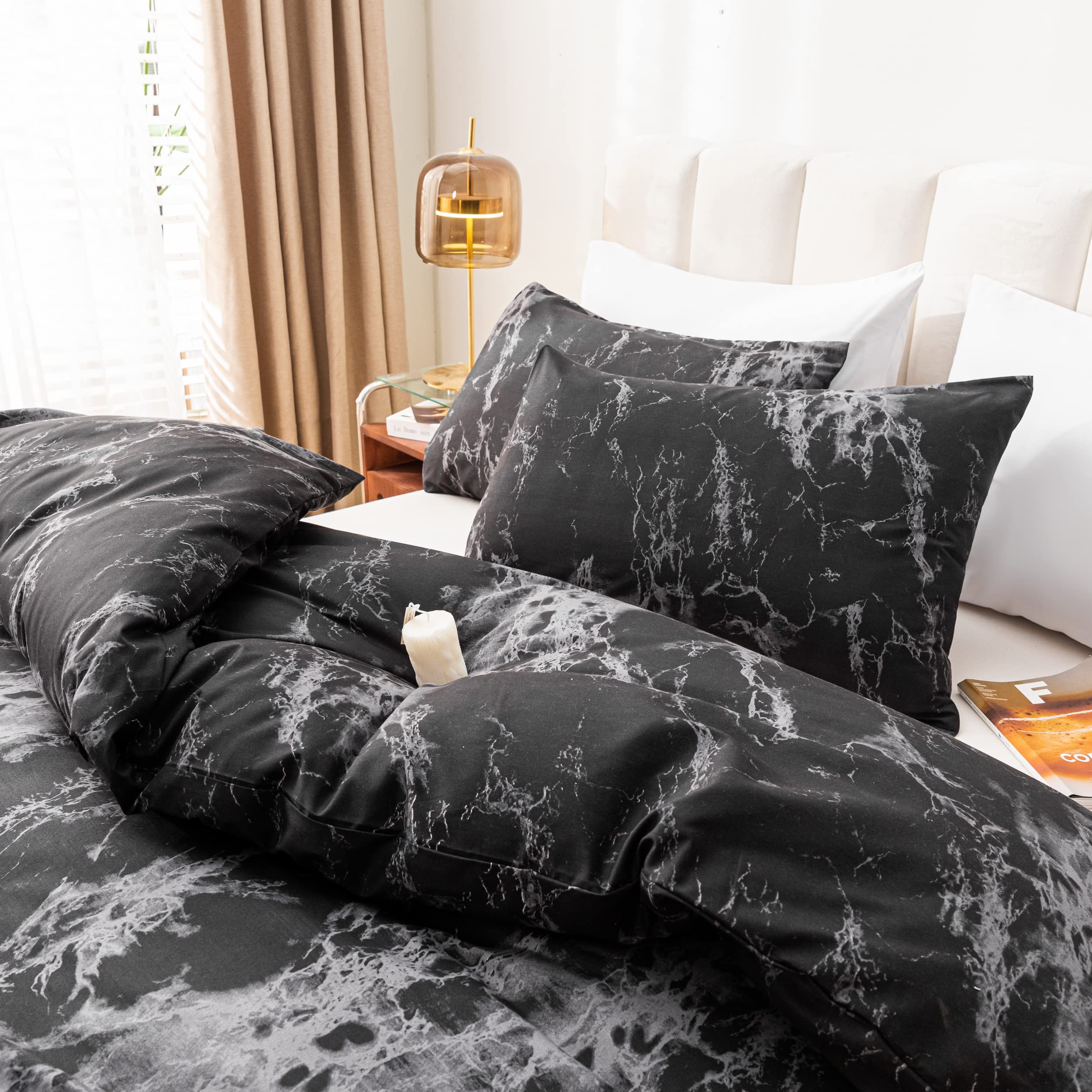 Smoofy Gold Sage Green Queen Comforter Set, 3-Piece, Microfiber Fabric, Machine Washable