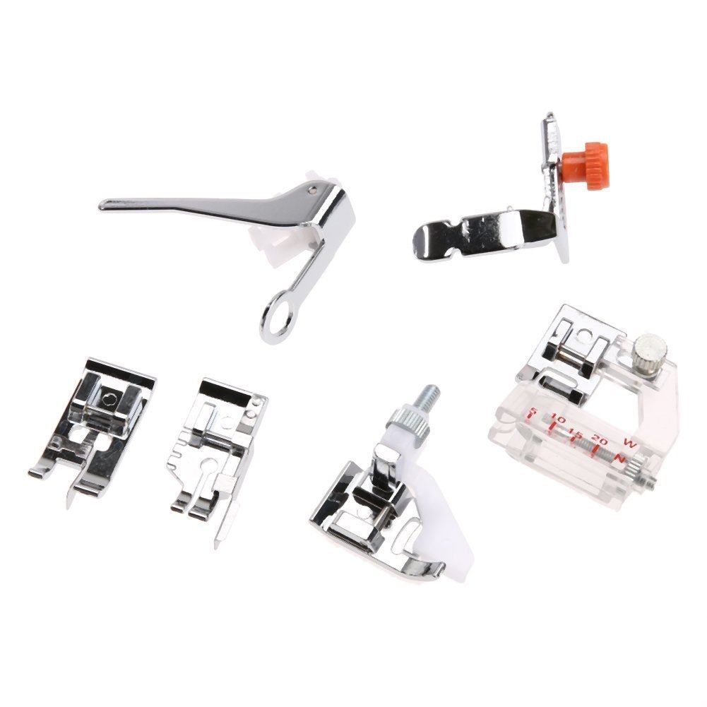 Professional Domestic 32 PCS Sewing Machine Presser Foot Set for Brother, Babylock, Singer, Janome, Elna, Toyota, New Home, Simplicity, Kenmore, and White Low Shank Sewing Machines by Stormshopping