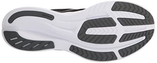 Saucony Men's Ride 15 Running Shoe, Black/Gum, 10.5