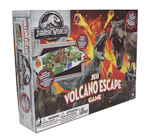 Spin Master Games Cardinal Industries 6044456 Jurassic World Volcano Escape Game, Multicolor