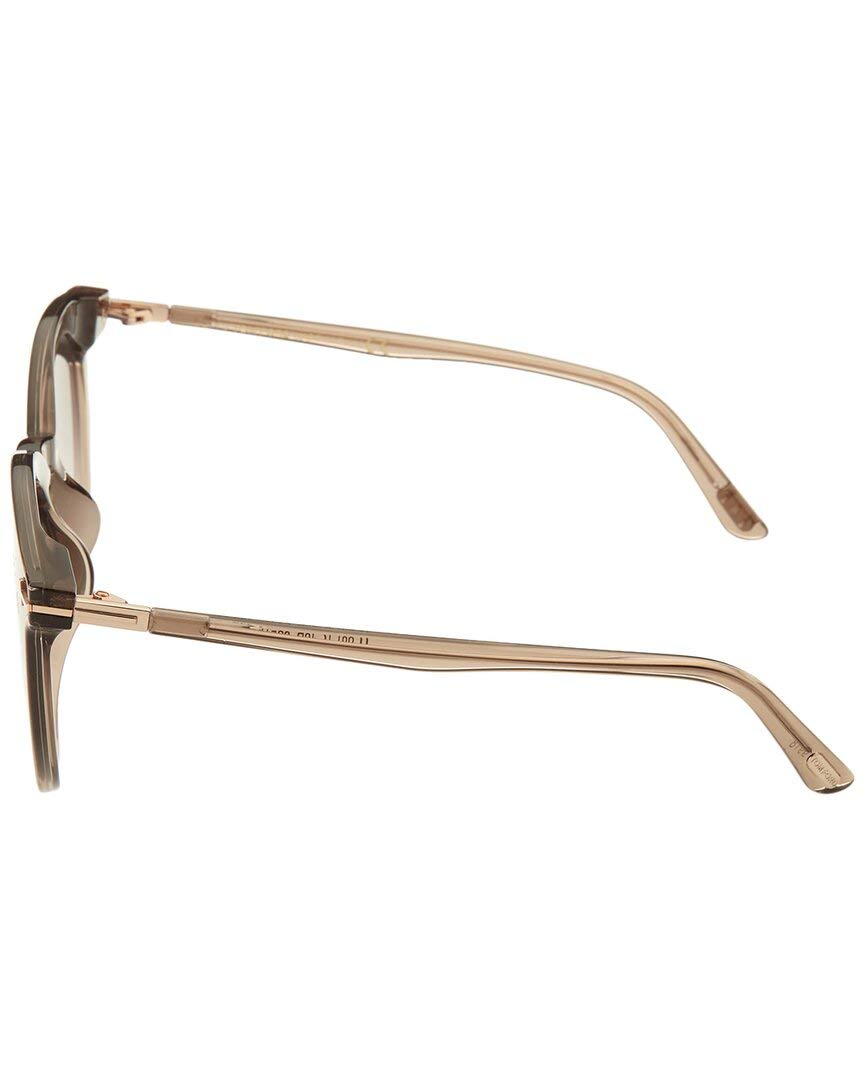 Tom Ford Oval Sunglasses TF807K 45B Transparent Brown/Gold 63mm FT0807