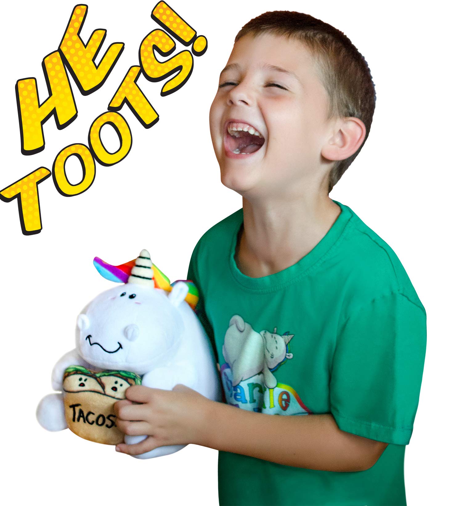 SPARKLE TOOTS - The Original Tooting Unicorn Plush - Special Deluxe Edition Box Set - Unique Gag Gift, Funny for All Ages