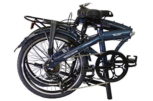 SOLOROCK 20" 7 Speed Steel Folding Bike - Wonder (Metallic Blue)