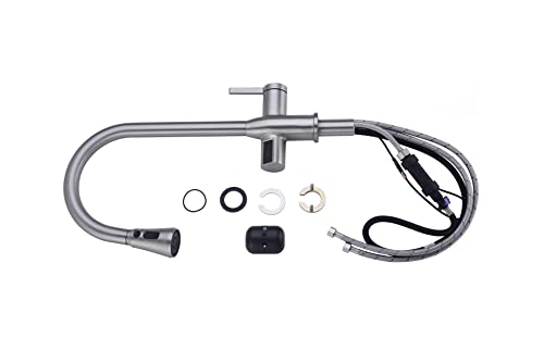 Upgrade Your Kitchen with Our LED Touch On Kitchen Sink Faucet - Temperature Display, 3 Spraying Modes, and Easy DIY Installation - Brushed Nickel Finish