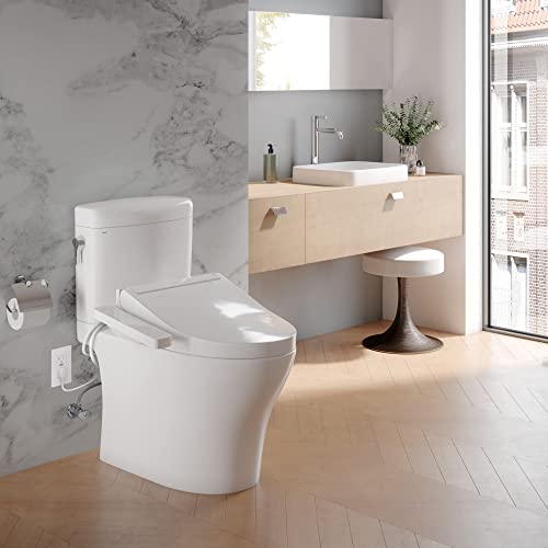 TOTO SW3073#01 WASHLET C2 Round Electronic Bidet Toilet Seat, Cotton White
