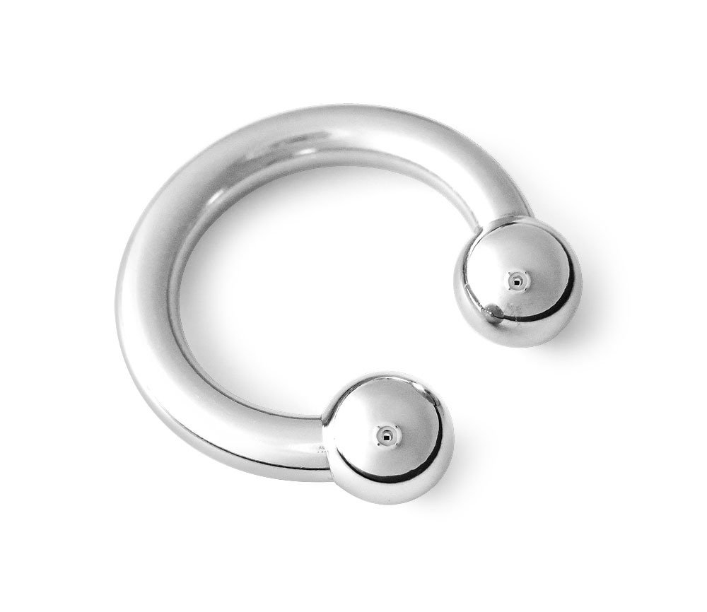 Scrap Metal 23 316L Surgical Steel Circular Barbell Horseshoe 6g 3/4