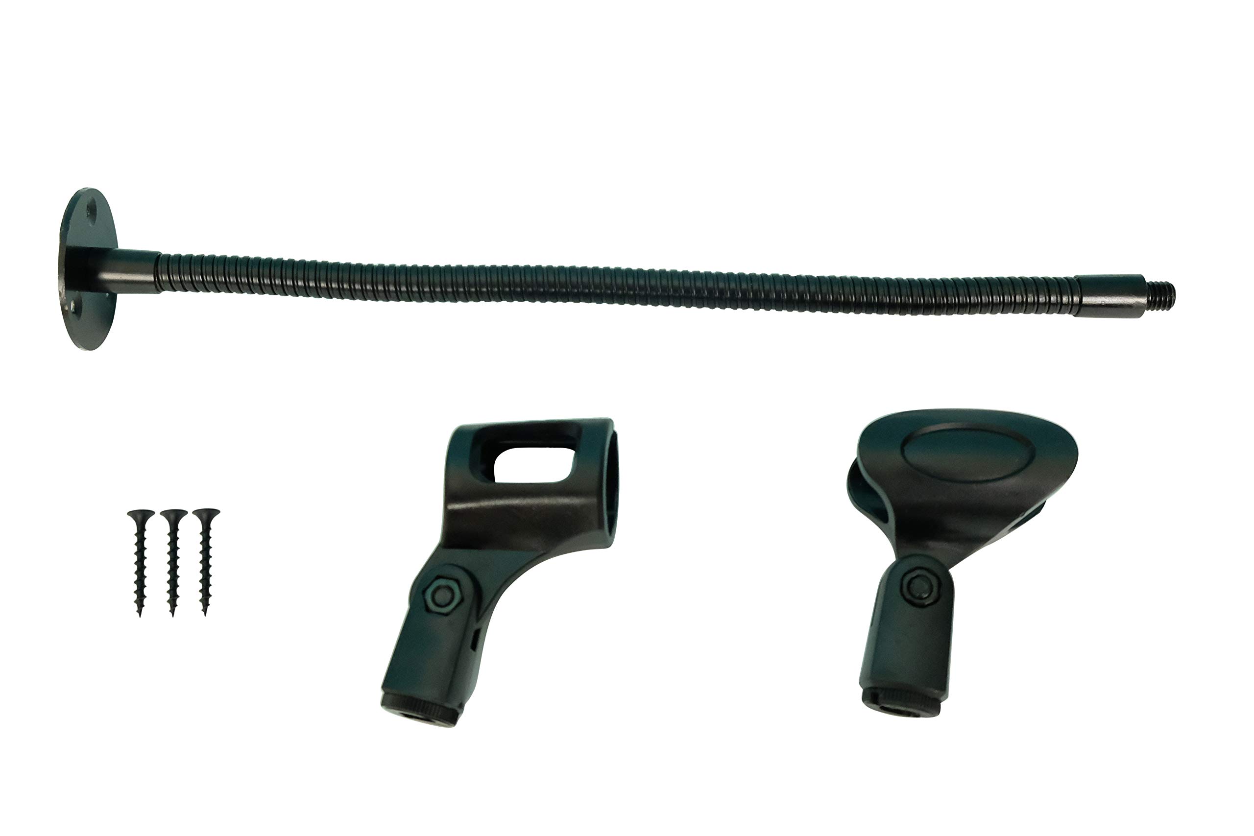 SpinTech Desk Mounted Adjustable Gooseneck for Microphone Mount that Screws in to Tables Podiums (30)