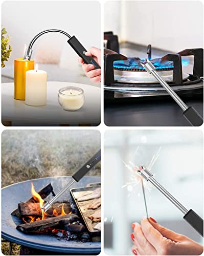 RONXS Lighters, Candle Lighter Electric Lighter Grill Lighter USB Lighter Plasma Lighter Rechargeable lighters for Candle Cooking BBQs Fireworks Camping, Multi-Color
