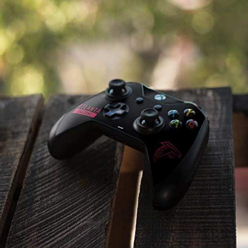 Skinit Decal Gaming Skin Compatible with Xbox One S Controller - Officially Licensed NFL Atlanta Falcons Black Performance Series Design