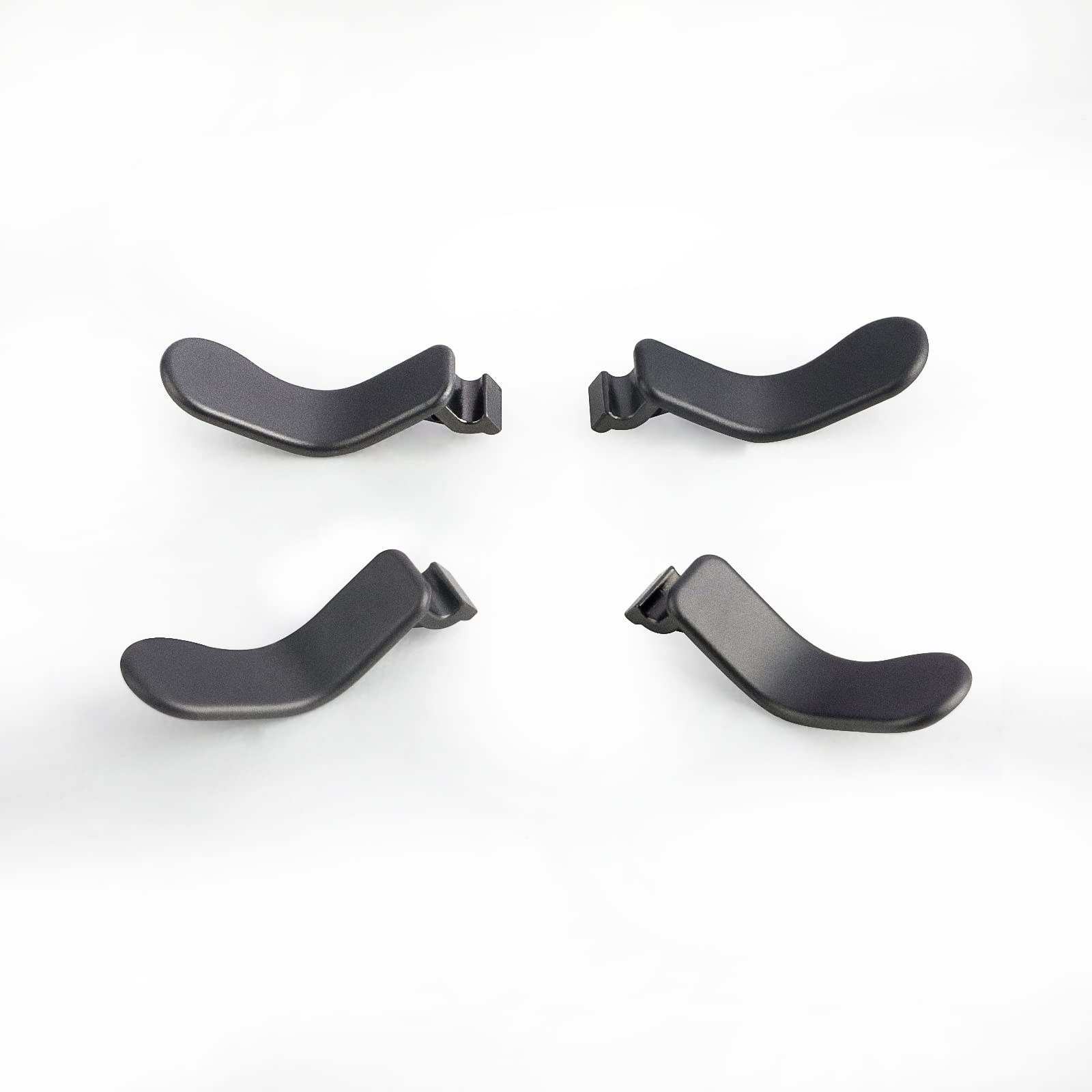TOMSIN 4 pcs Mini Paddles for Xbox Wireless Elite 2 Controller,Metal Stainless Steel Back Paddles Replacement Parts for Xbox One Elite Controller Series 2 Model 1797 (Black)