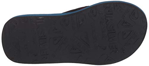 Quiksilver Boy's Carver Print Youth Sandal, Black/Blue/Red, 11(28) M US Big Kid