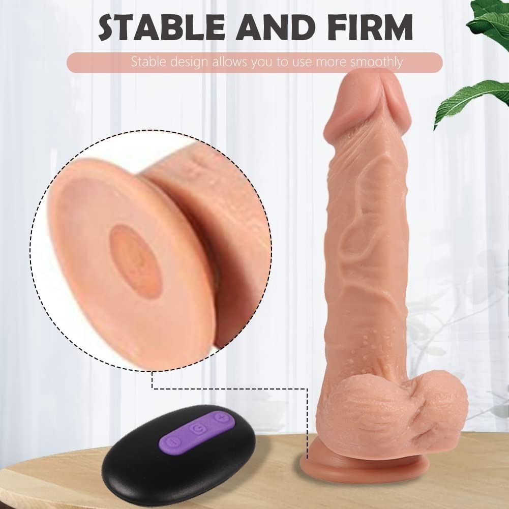 Silicone Realistic Dildo for Beginners Flexible Lifelike Penis 8 Inches for Women Couple for G-Spot Stimulation Dildos
