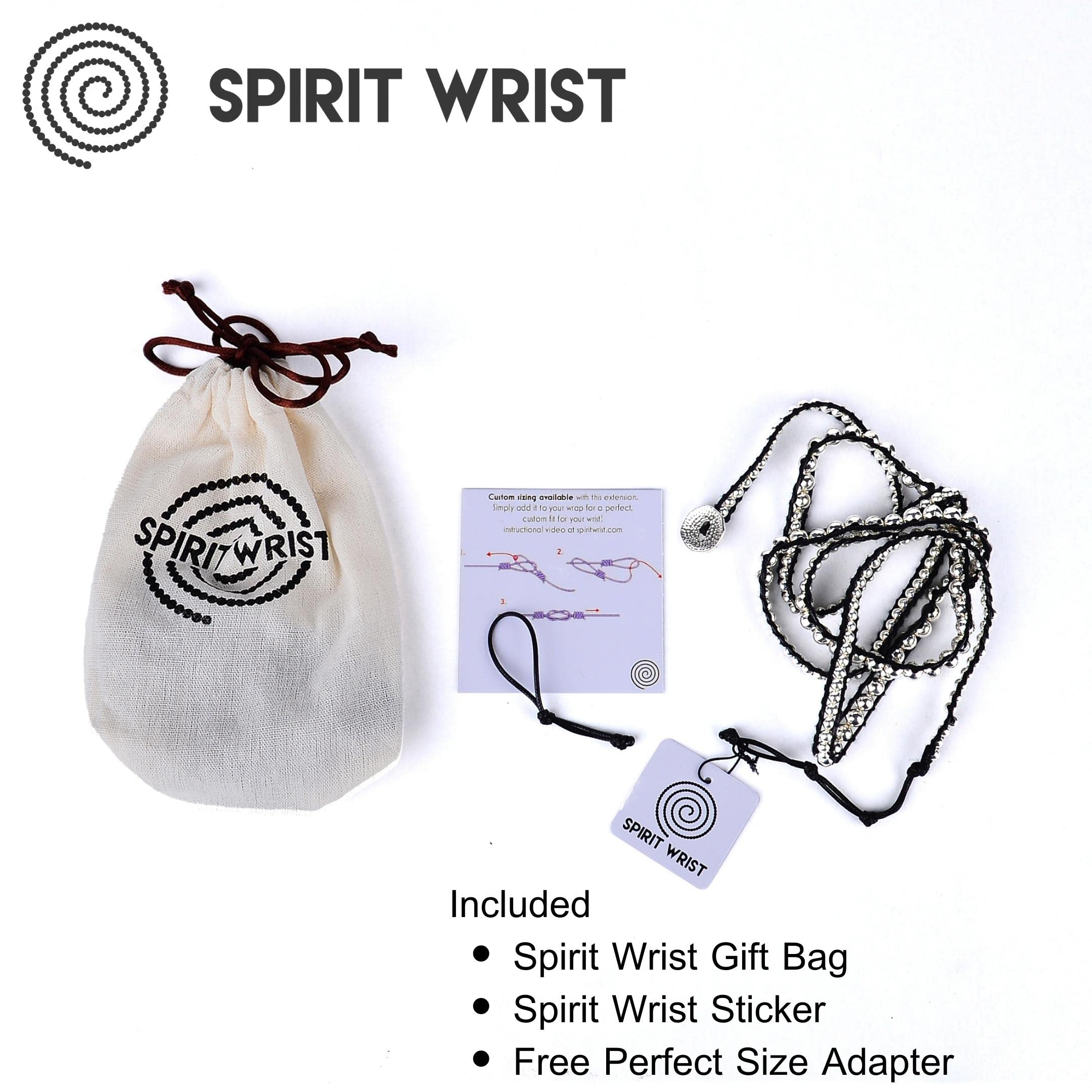 spirit wrist Silver Zinc + Brown Dakota Boho Wrap Bracelet