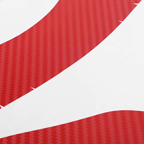 VR Controller Headset Stickers, PVC Material VR Headset Stickers with Manual for Protect Your Equipment for Professional Use(Carbon red)