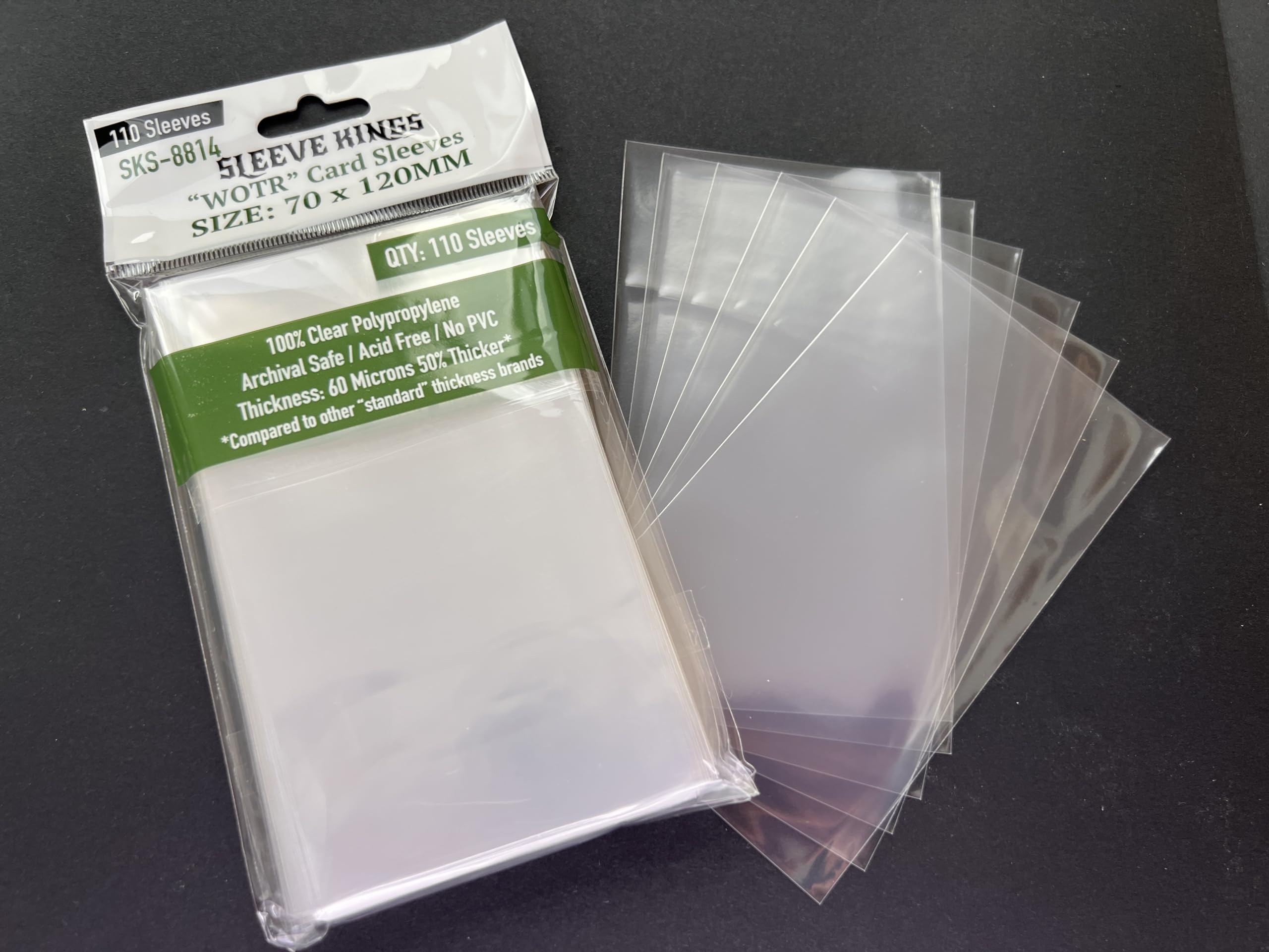Sleeve Kings WOTR-Tarot Card Sleeves (70x120mm) -110 Pack, 60 Microns
