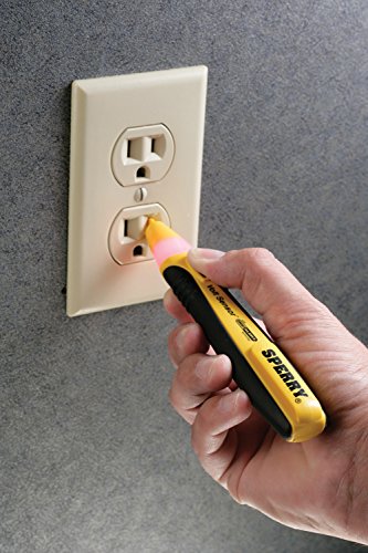 Sperry Instruments VD6504 Non-Contact Voltage Detector, 50-1000 V AC, Black, 5 Sensors