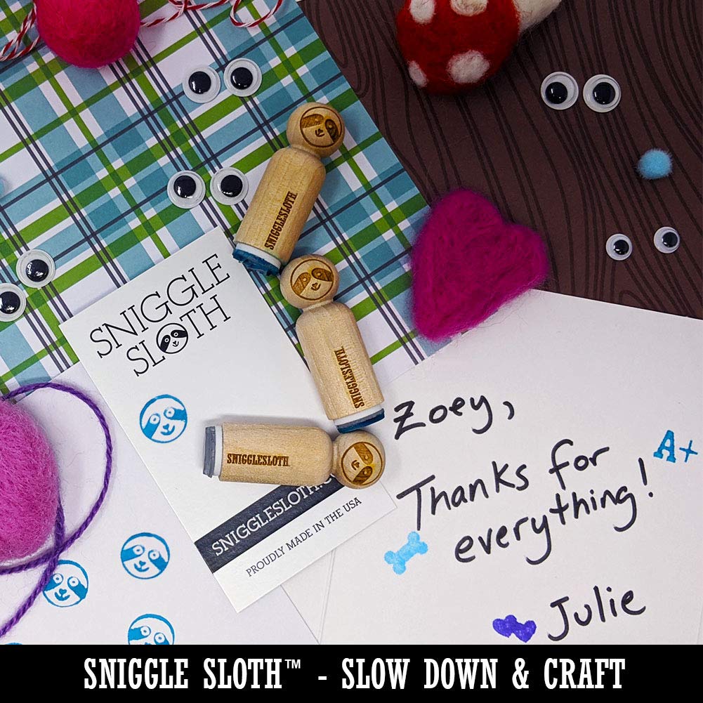 Rosary Catholic Symbol Rubber Stamp for Stamping Crafting Planners - 1/2 Inch Mini