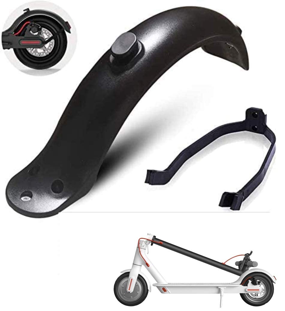 WELLSTRONG M365 Fender Mudguard Bracket Scooter Replacement Accessory Support Replacement for Xiaomi MIJIA M365 Pro Electric Scooter Rear Fender with Screws Scooter Caps and Silicone Cover