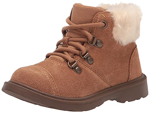 UGG Kids T AZELL Hiker Weather Fashion Boot, Chestnut Suede, 8 US Unisex Toddler