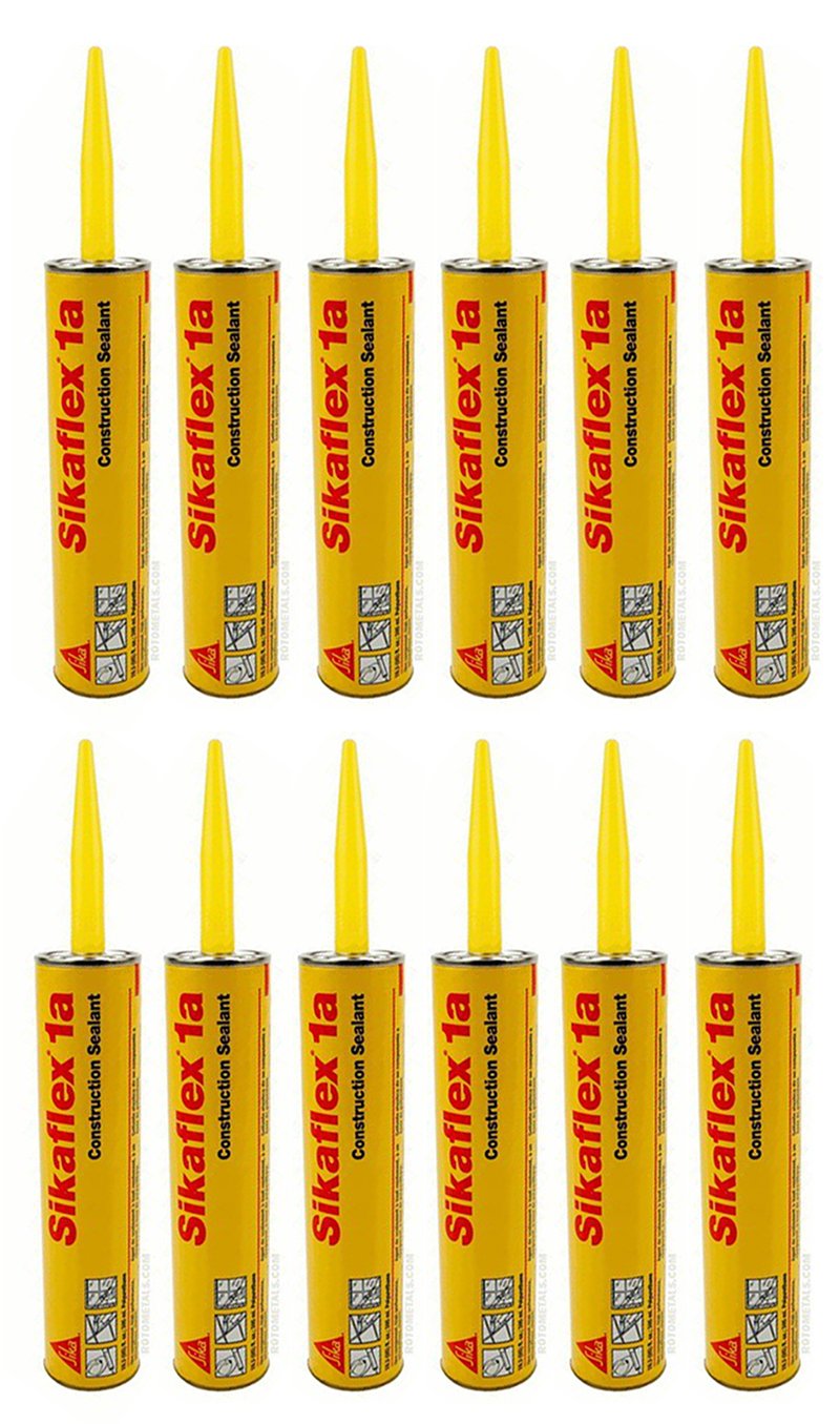 Sika, Sikaflex 1A, One Part Polyurethane Caulk, Sealant / Adhesive, 10.3 Fl Oz, Color: Dark Bronze - Twelve Pack