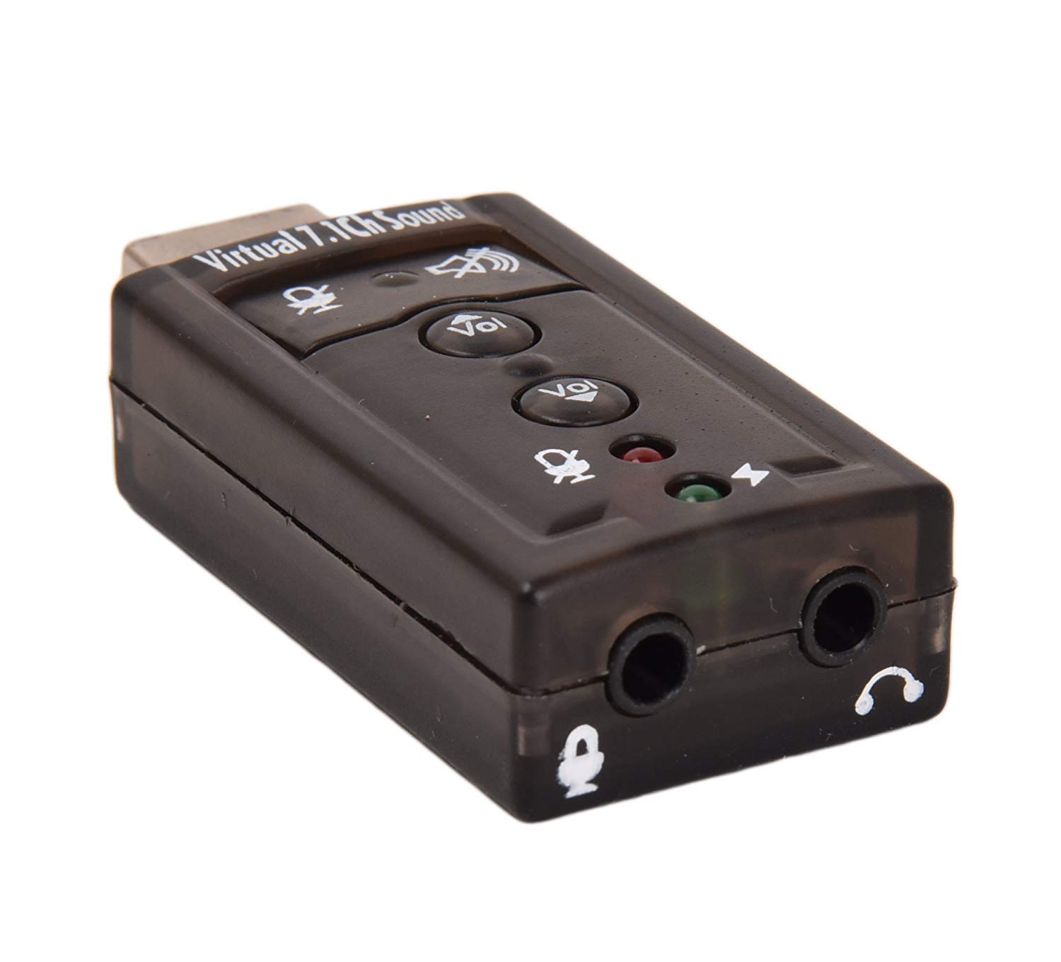 Simyoung USB 7.1 Channel USB External Sound Card Audio Adapter(Sound Card) Black