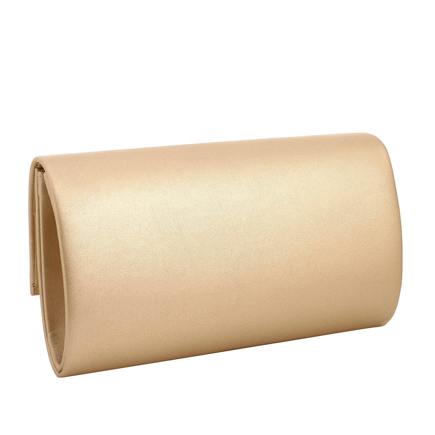 ZHANNI Clutch Purse Evening Bag for Women Handbag With Detachable Chain for Wedding and Party(Gold)