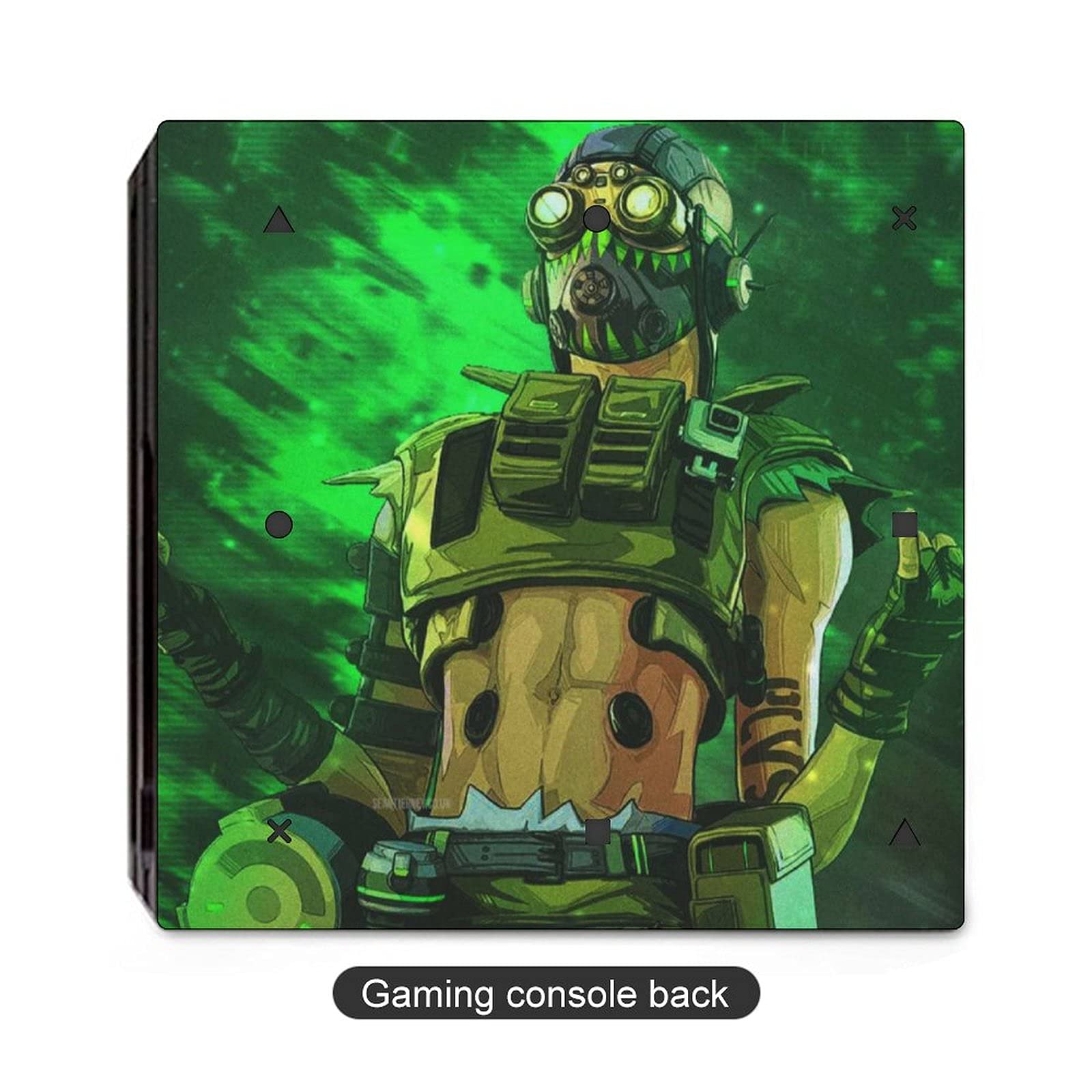 ZHENGJC Apex Legends_Octane PS4 Pro Controller and Console Skin Sticker Protective Cover Wireless/Wired Gamepad Controller Full Body Skin Body Vinyl Sticker Decal Cover Skin