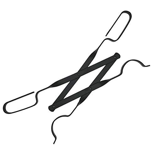Rocky Mountain Goods Firewood Tongs - Reinforced Wrought Iron for Extra Strength - 26β - Log Grabber for up 12β Thick logs - Log - Rust Resistant Finish Fireplace Tongs for Indoor/Outdoor (2)