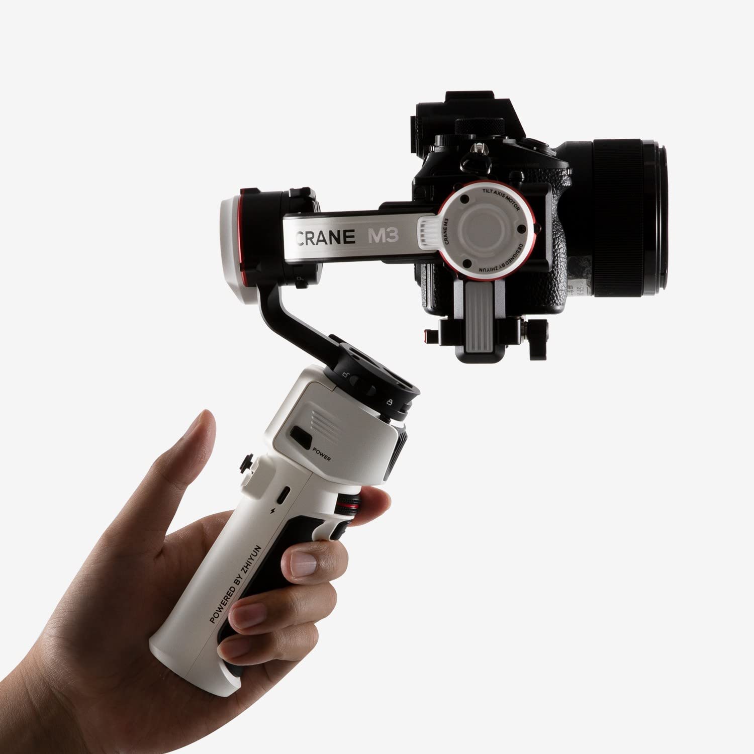 Zhiyun Crane M3 3-Axis Handheld Gimbal Stabilizer for Light Weight DSLR Mirrorless Cameras Smartphone and Action Camera, Compatible with Canon Sony Fujifilm Panasonic iPhone Sumsang GoPro