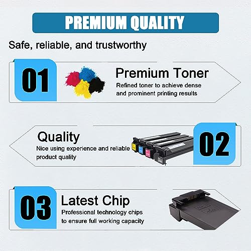 RIOMAN TN214 Toner Cartridge Replacement for Konica Minolta High Yield Compatible Toner Cartridge Work for Konica Minolta Bizhub C200 C210 C7720 C7721 Printers Combo Pack