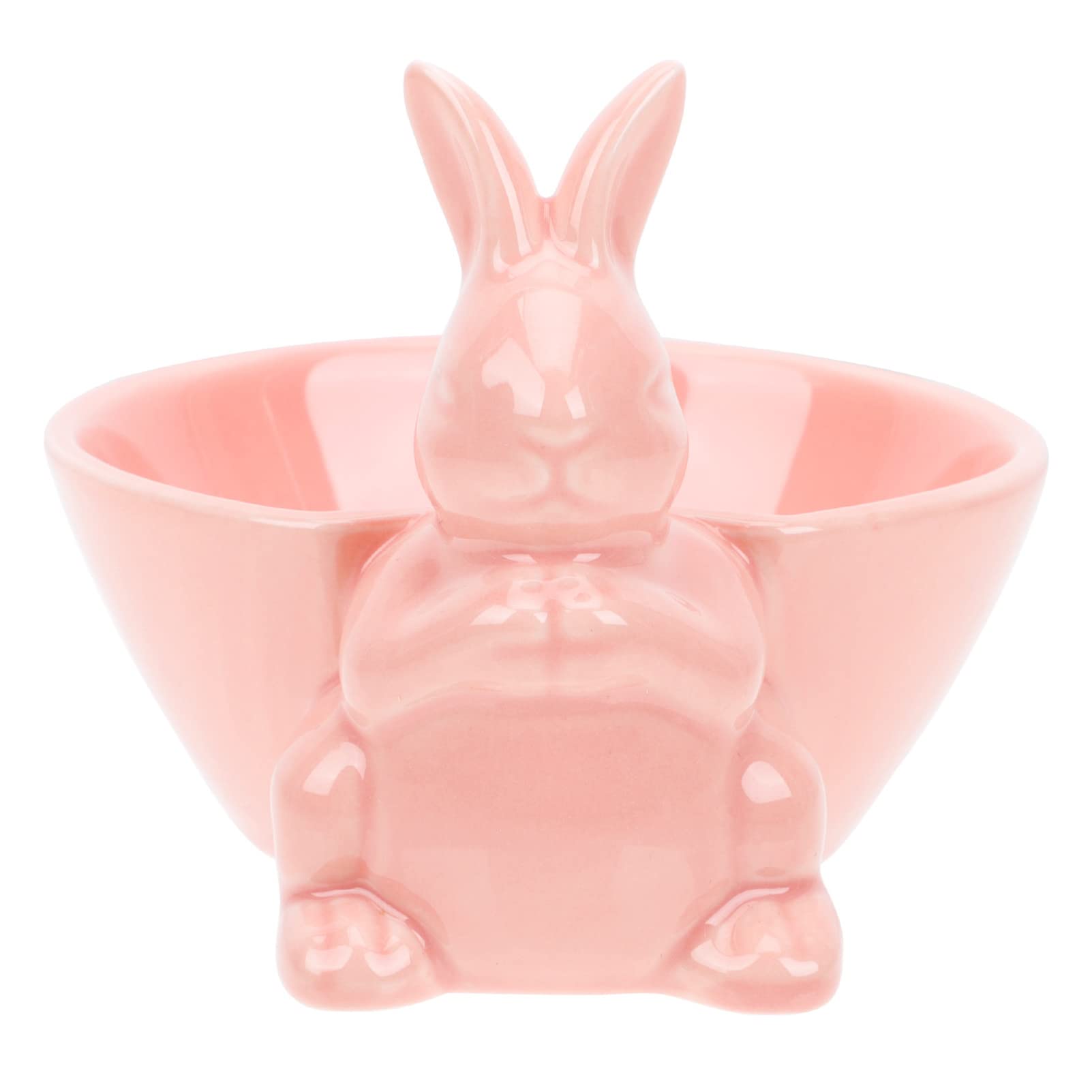 Zerodeko Easter Rabbit Bowl Bunny Salad Bowl Easter Ceramic Dessert Bowl Easter Pudding Bowl Easter Rice Soup Bowl Rabbit Appetizer Bowls for Spring Easter Home Restaurant Decor White