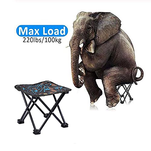 Small Folding Camping Stool, Portable Stool, Mini Portable Chair for Outdoor Camping, Walking, Hunting, Hiking, Fishing and Travel