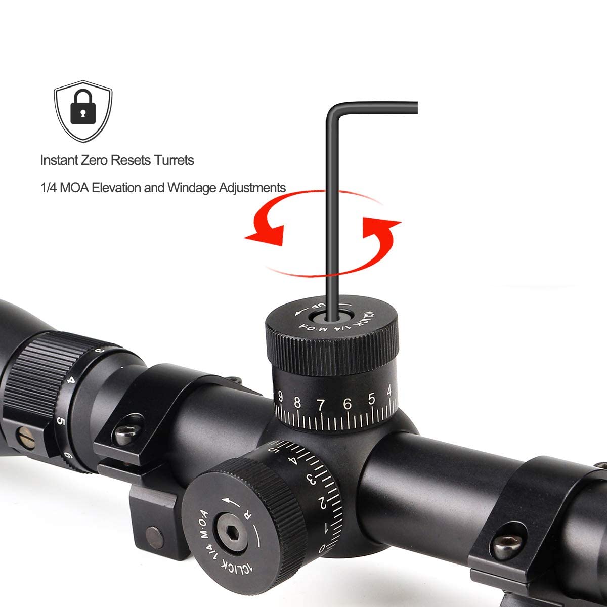 SVBONY SV169 Rifle Scope 3-9x32 AO, Hunting Rifle Scope, Mil Dot Reticle, Spring Loaded Instant Zero Resets Turrets, 7mm Sunshade, IPX6 Waterproof, Shockproof, 20mm Rail Mount for Picatinny Rail