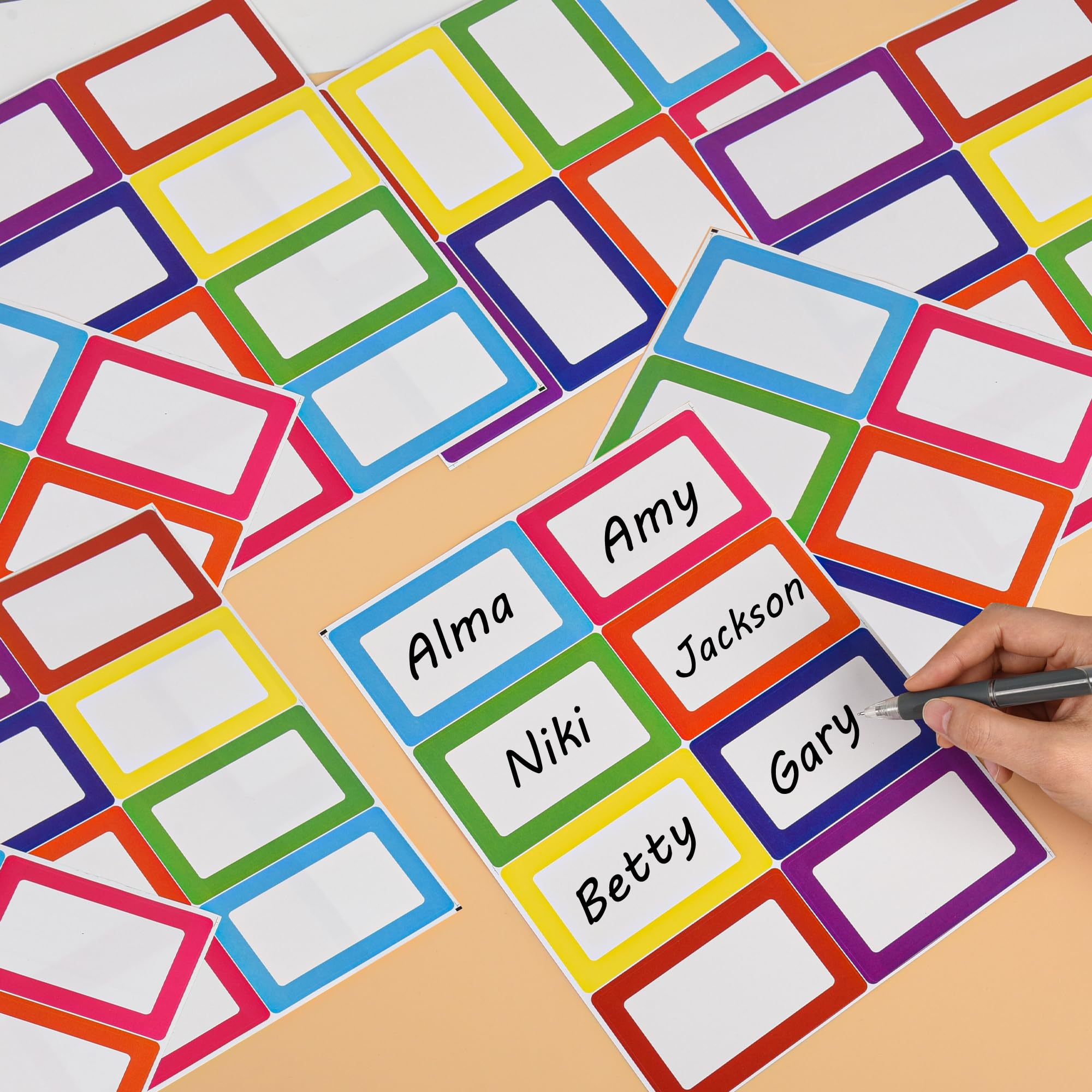 Pacific Mailer Name Tag Stickers Label Stickers Name Stickers for School Office Home Meeting [200 Labels, 3.5" x 2.25"]