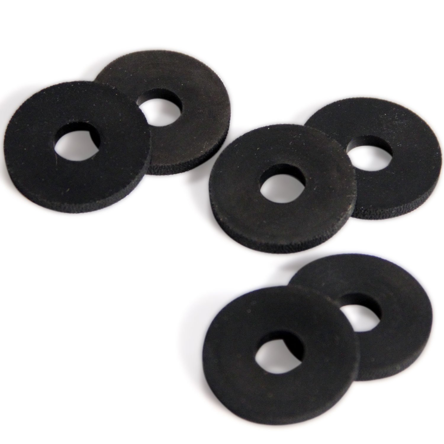 Stay Put Strap Locks - Premium Silicone Rubber Guitar Strap Blocks (6, Black)