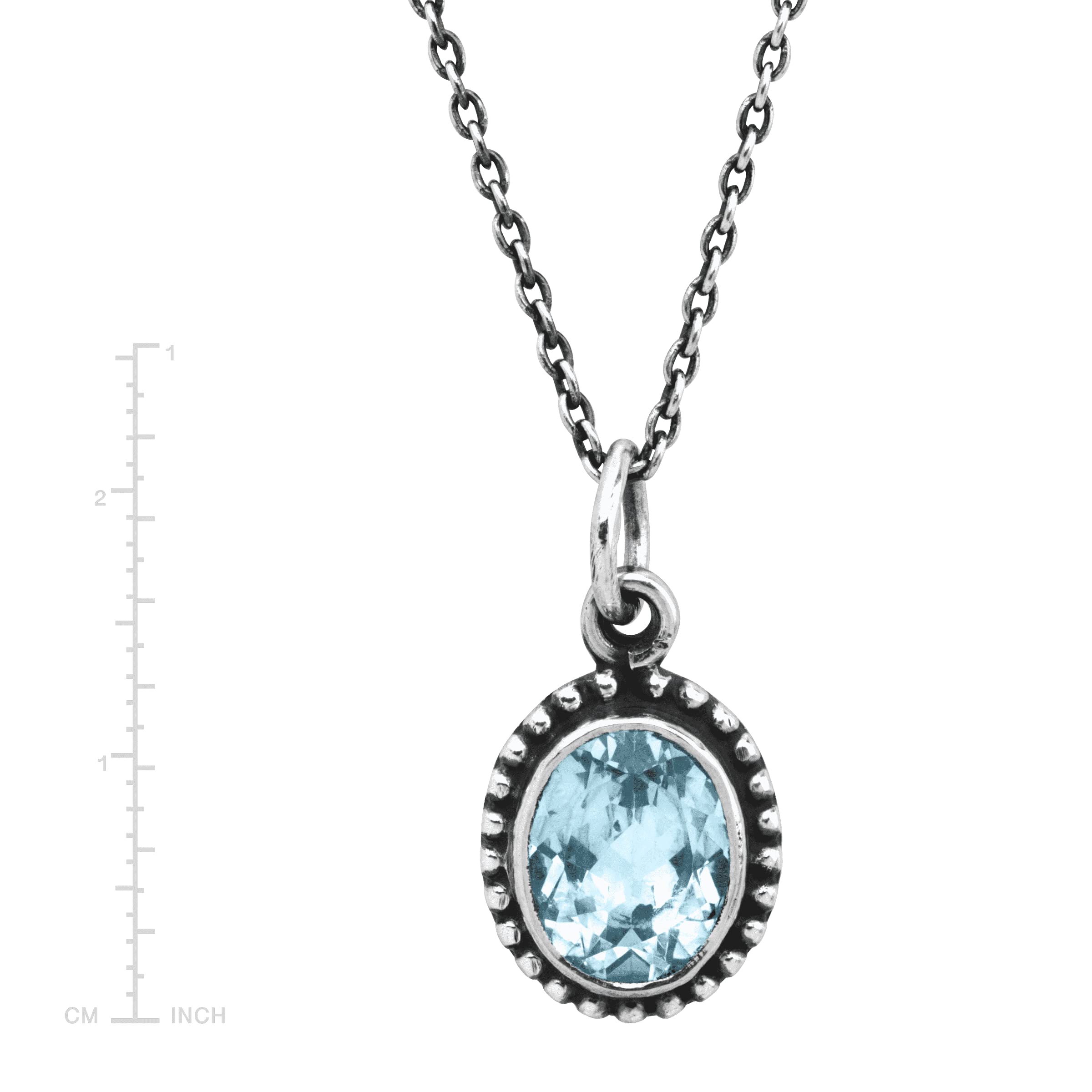 Silpada 'Sandbar' Topaz Pendant Necklace in Sterling Silver, 16" + 2"