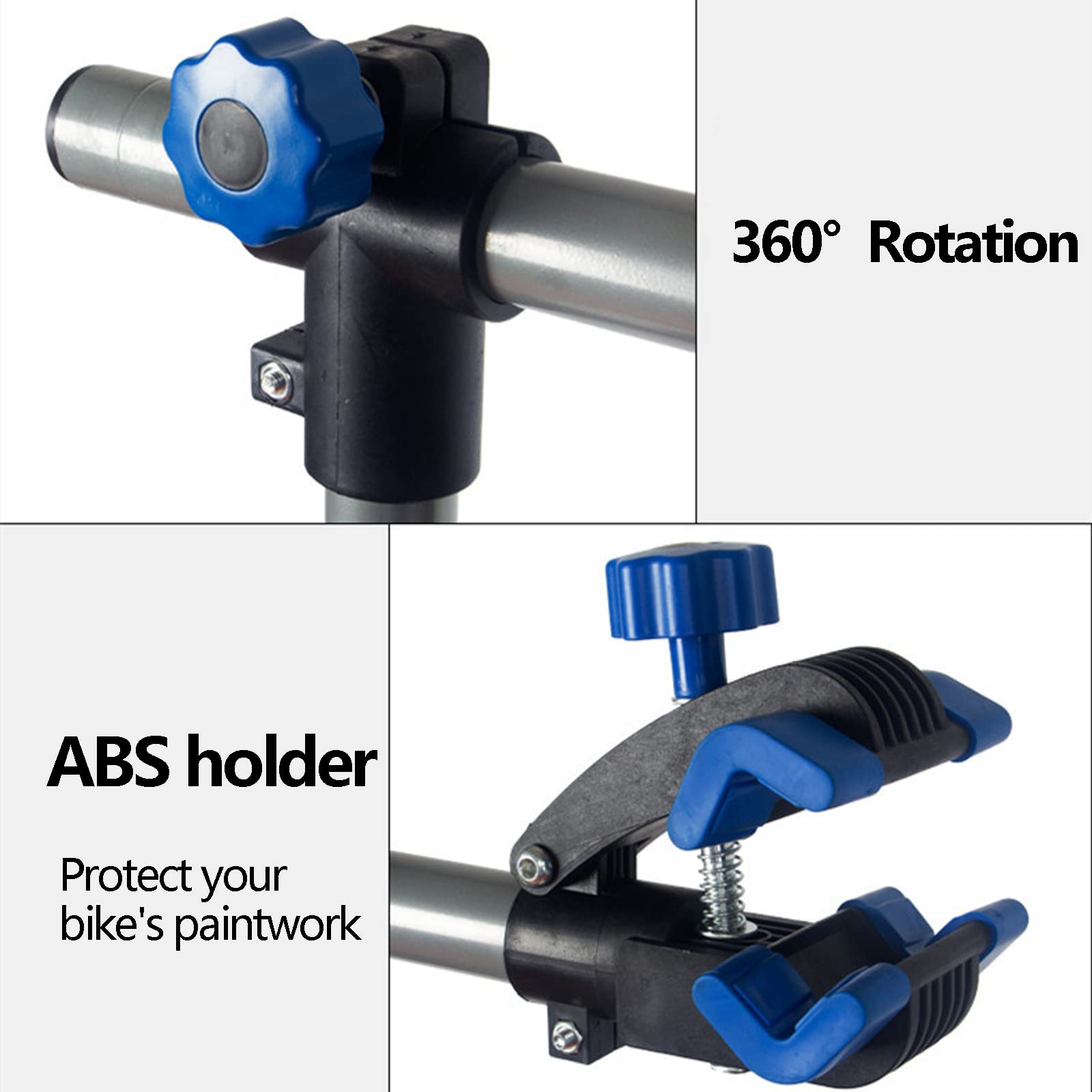 Rishaca Bike Stand Floor, Seat Stay and Chain Stay Support Bicycle Stand Rack, Bike Stands for Indoor Storage