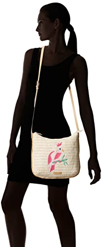 Vera Bradley Women's Straw Crossbody Purse, Light Natural Straw, One Size