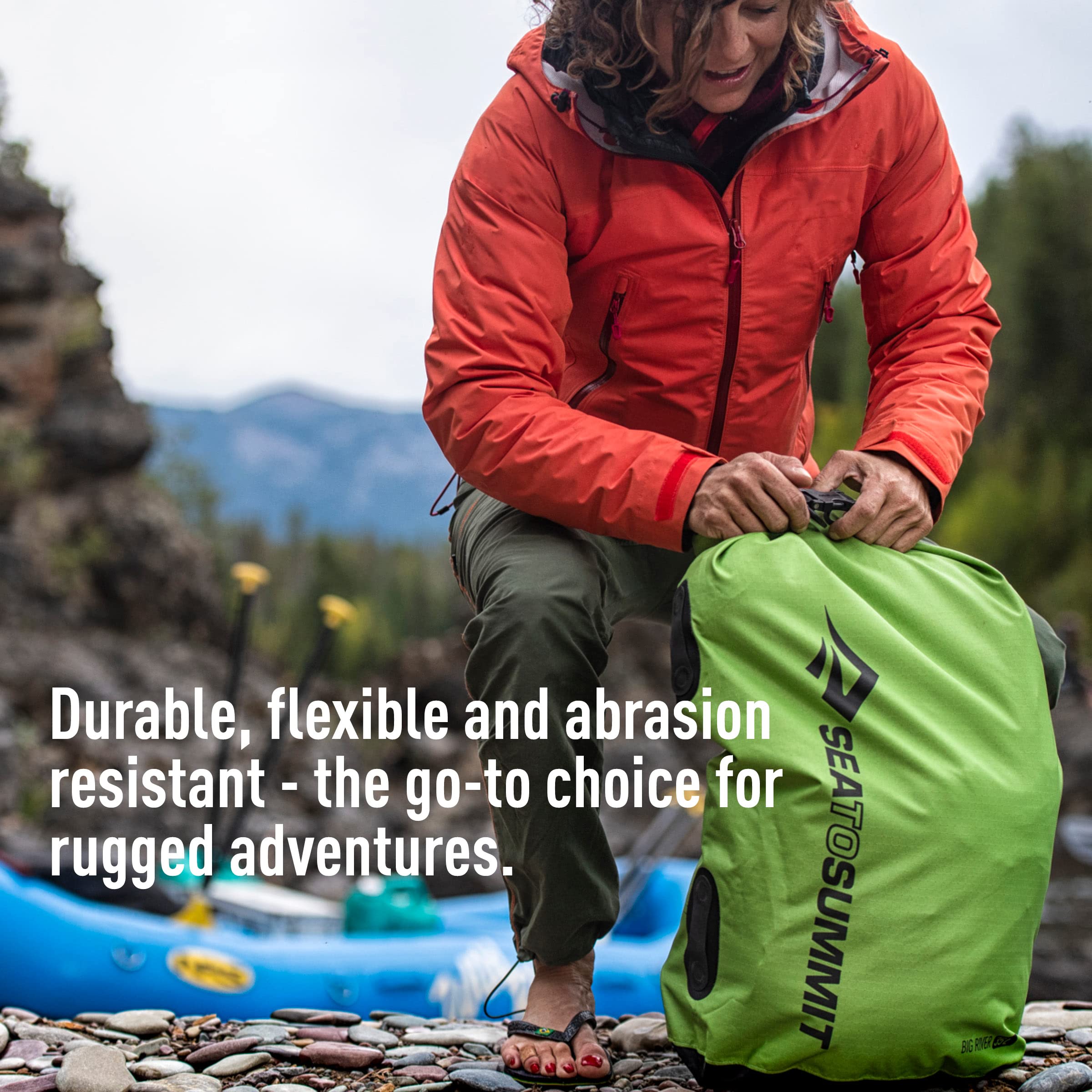 Sea to Summit Big River Dry Bag, Ultra-Durable Roll-Top Dry Storage, 20 Liter, Royal Blue