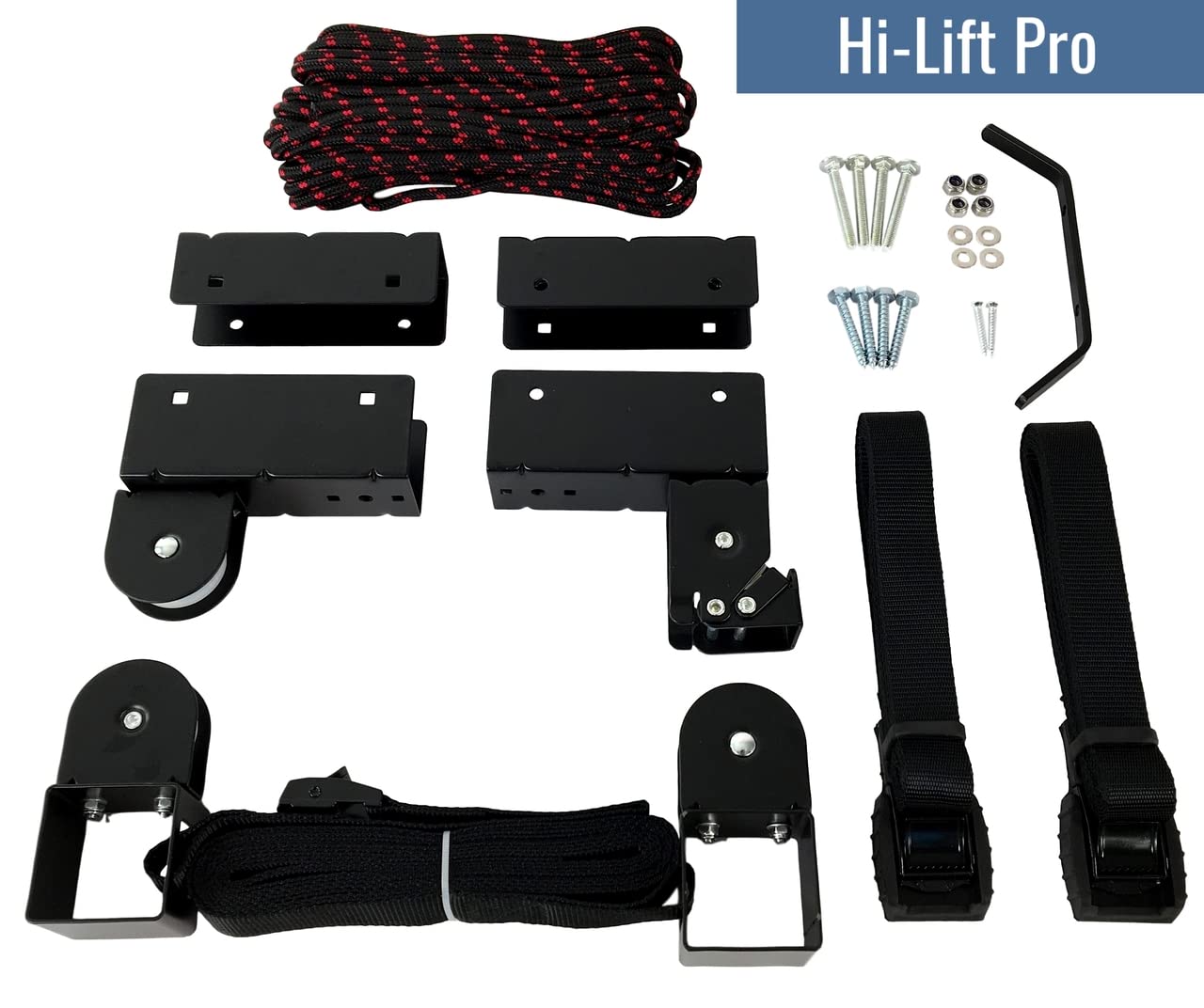 StoreYourBoard Kayak Ceiling Storage Hoist, Garage Pulley Hi-Lift System (2 Kayaks)
