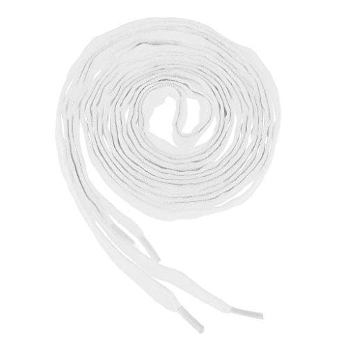 SM SunniMix Replacement Roller Skates Shoelace Strings for Hockey Ice Skates Boots Shoes Accessories Unisex 6ft Long - White, 180cm