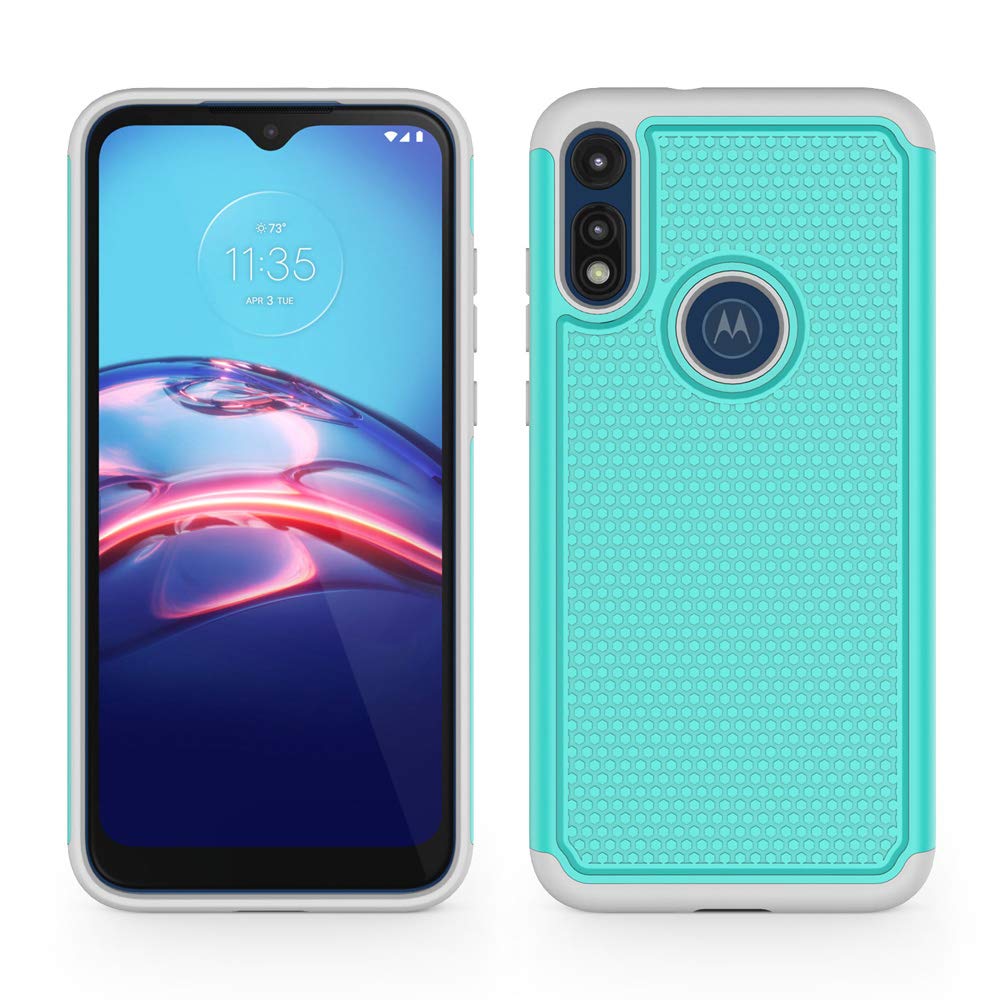 SYONER Shockproof Phone Case Cover for Motorola Moto E 2020 (6.2") [Green]